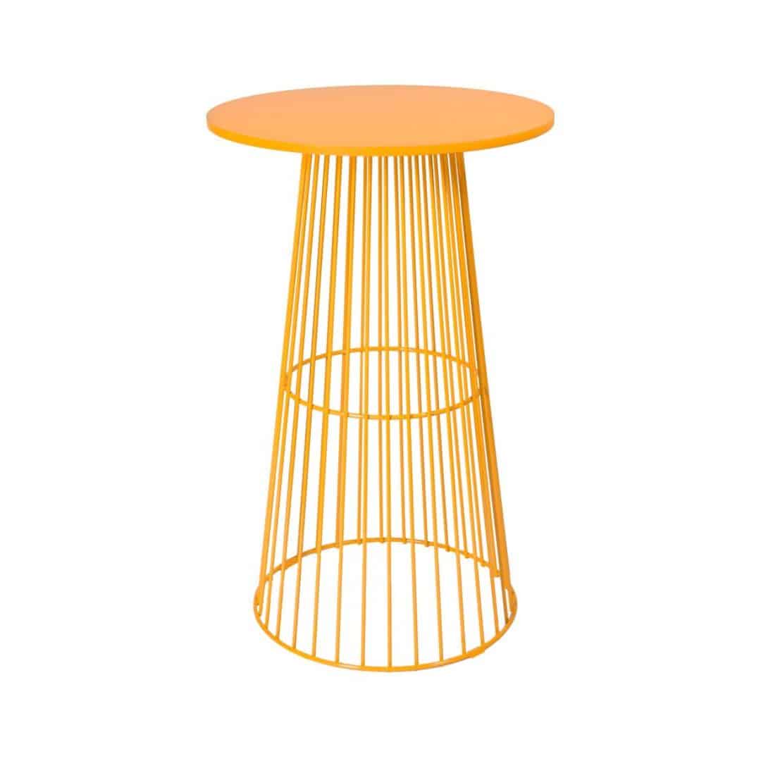 Birdcage Bar Table - Yellow - D PLUS D Events